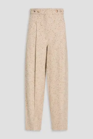 JOSEPH Timothy Bouclé-tweed Tapered Pants