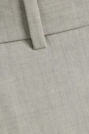 Theory Wool-blend Tapered Trousers - Light Gray