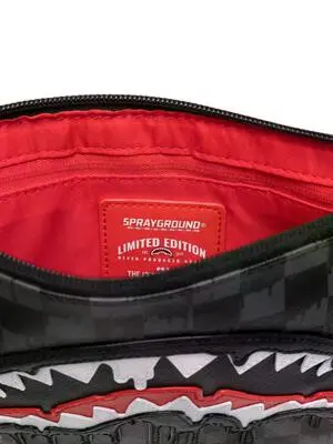 SPRAYGROUND Dripping Sharks In Paris Check Messenger Bag