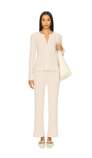 Barefoot Dreams Cozychic Ultra Lite Cable Knit Cardigan With Ruffle