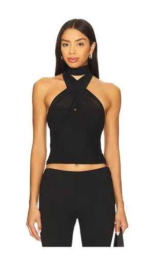 Black Halter Neck Blouses