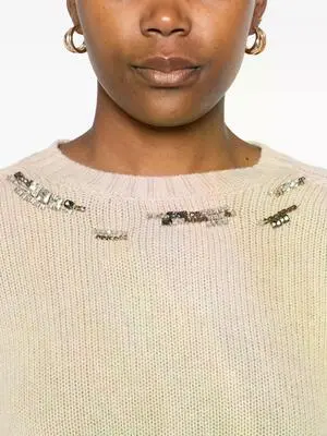 Fabiana Filippi Sequin-embellished Crew-neck Sweater