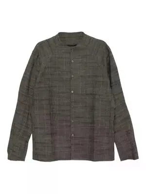 DEVOA Textured Cotton Shirt - Grey