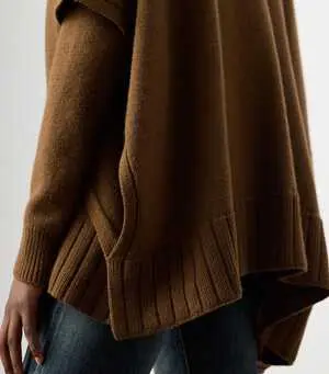 Ralph Lauren Cashmere-blend Cape Sweater