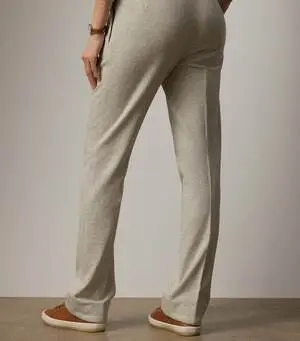 Ralph Lauren Cotton And Cashmere Pleated Trousers