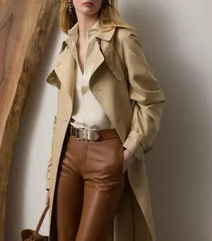 Ralph Lauren Silk-cotton Trench Coat
