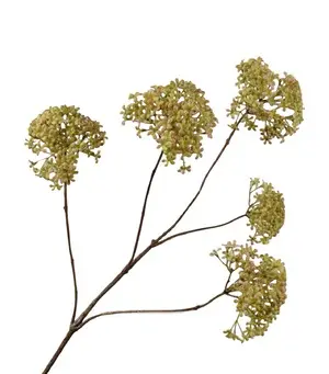 SILK-KA Artificial Queen Anne’s Lace Flower - Grey
