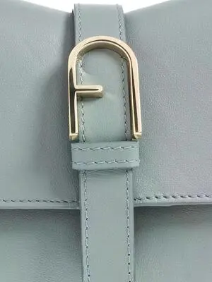 Furla Mini Leather Flow Tote - Blue