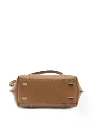 Tory Burch Perry Mini Zip-top Leather Tote Bag - Brown