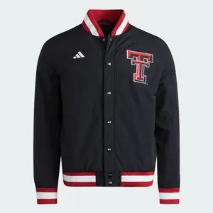 Adidas Texas Tech Red Raiders Coaches Dugout Jacket - Black