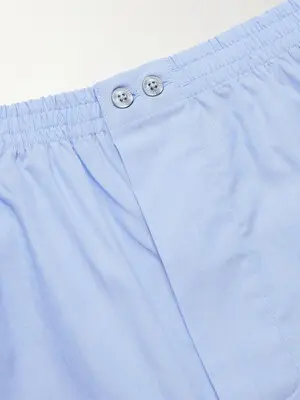 Zimmerli End-on-end Cotton Boxer Shorts - Blue
