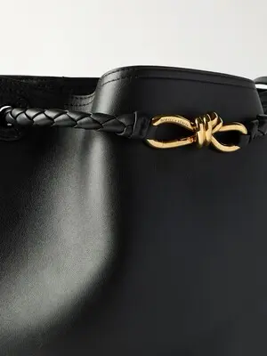 Bottega Veneta Andiamo Leather Bucket Bag - Black
