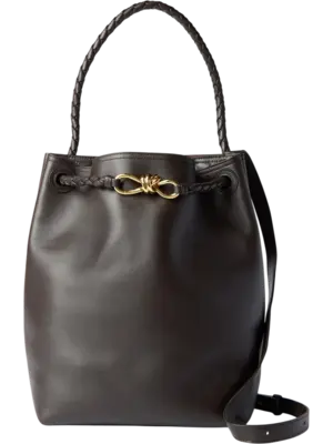 Bottega Veneta Andiamo Leather Bucket Bag - Brown