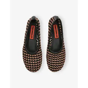 SIMONMILLER Riad Woven Ballet Flats