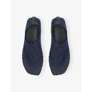 Christopher Esber Minette Mesh Ballet Flats - Blue/dark