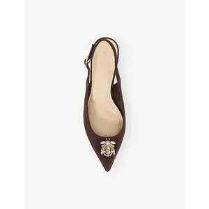 DUNE Suede Slingback Courts