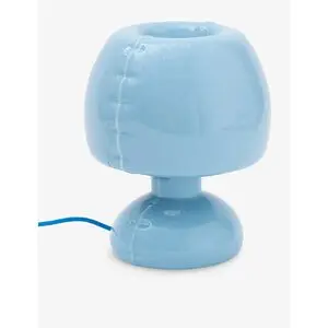 HOME STUDYO Freddy Ceramic Table Lamp - Sky Gloss
