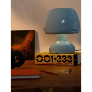 HOME STUDYO Freddy Ceramic Table Lamp - Sky Gloss