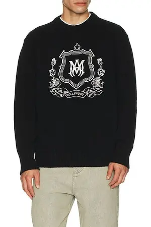 Amiri Ma Crest Crewneck Sweater