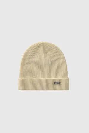 Mackage Dawson Rib Knit Beanie - Cream