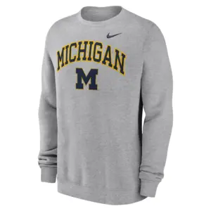 Nike Michigan Arch College Pullover Crew - Grey
