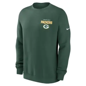 Nike Bay Packers Nfl Pullover Crew - Green