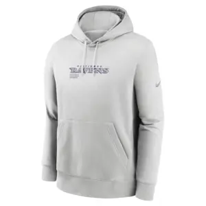 Nike Baltimore Ravens Slot Receiver Club Nfl Pullover Hoodie - Grey