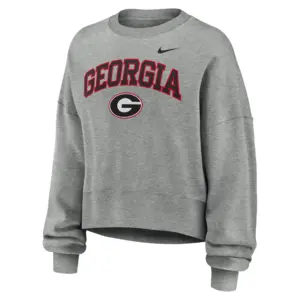 Nike Georgia Phoenix Arch College Pullover Crew - Grey
