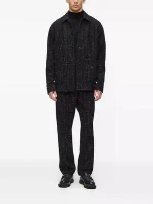 Karl Lagerfeld Notched Tweed Shirt