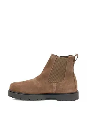 BIRKENSTOCK Elasticated-panel Suede Boots - Brown