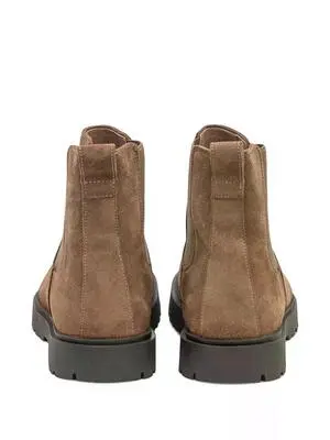 BIRKENSTOCK Elasticated-panel Suede Boots - Brown