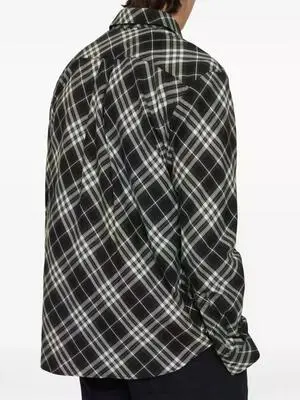 Burberry Check Cotton Flannel Shirt