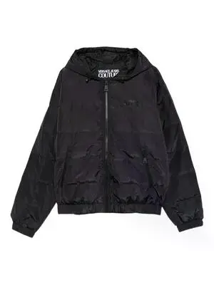 Versace Quilted Hooded Zip-up Jacket