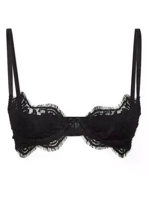 Dsquared2 Lace-pattern Balconette Bra - Black