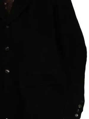 DEVOA Button-embellished Wool Blazer