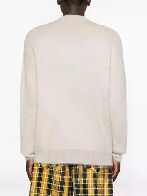 BONSAI Embroidered Yarn-detail Sweater - Neutrals