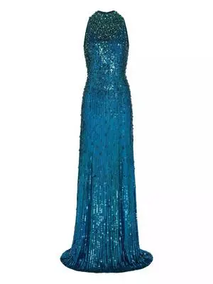 Jenny Packham Sequin-embellished Maxi Dress