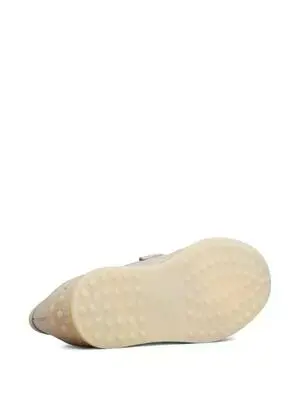 TOD'S Leather Loafers With Buckle Detail - Neutrals