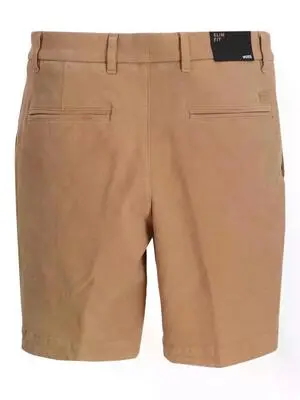 BOSS Flat-front Cotton Shorts