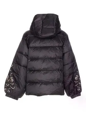 TWINSET Padded Jacket With Embroidered Sleeves