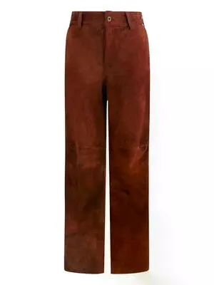 SALVATORE SANTORO Leather Straight Trousers