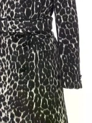 Tagliatore Leopard Print Double-breasted Coat