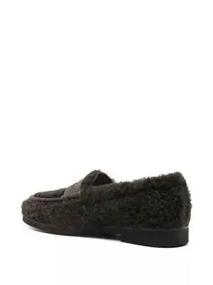 Brunello Cucinelli Shearling Penny Loafers