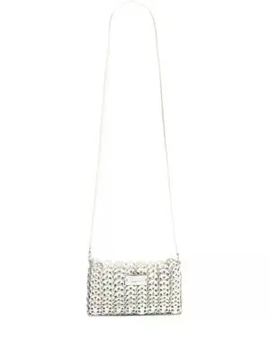 Rabanne 1969 Metallic-link Cross Body Bag - Silver
