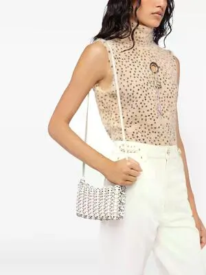 Rabanne 1969 Metallic-link Cross Body Bag - Silver