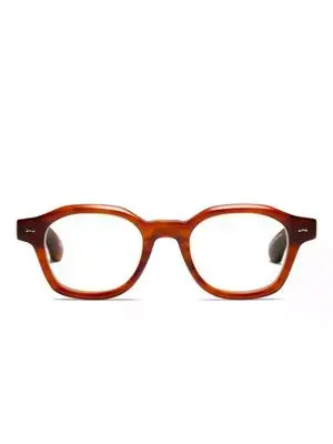 PETER AND MAY Skyloop Round-frame Glasses - Brown