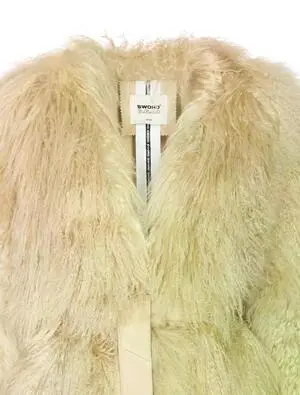 SWORD 6644 Belted Fur Coat