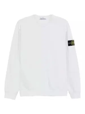 Stone Island Logo-patch Crew-neck Sweatshirt