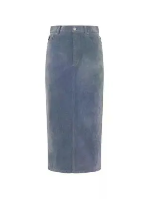 Moschino Midi Button-fastening Denim Skirt