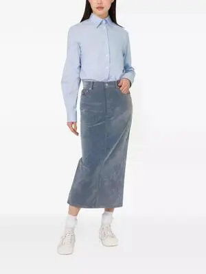 Moschino Midi Button-fastening Denim Skirt